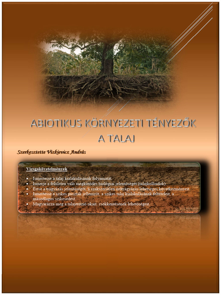 Ökológia - Talaj | PDF