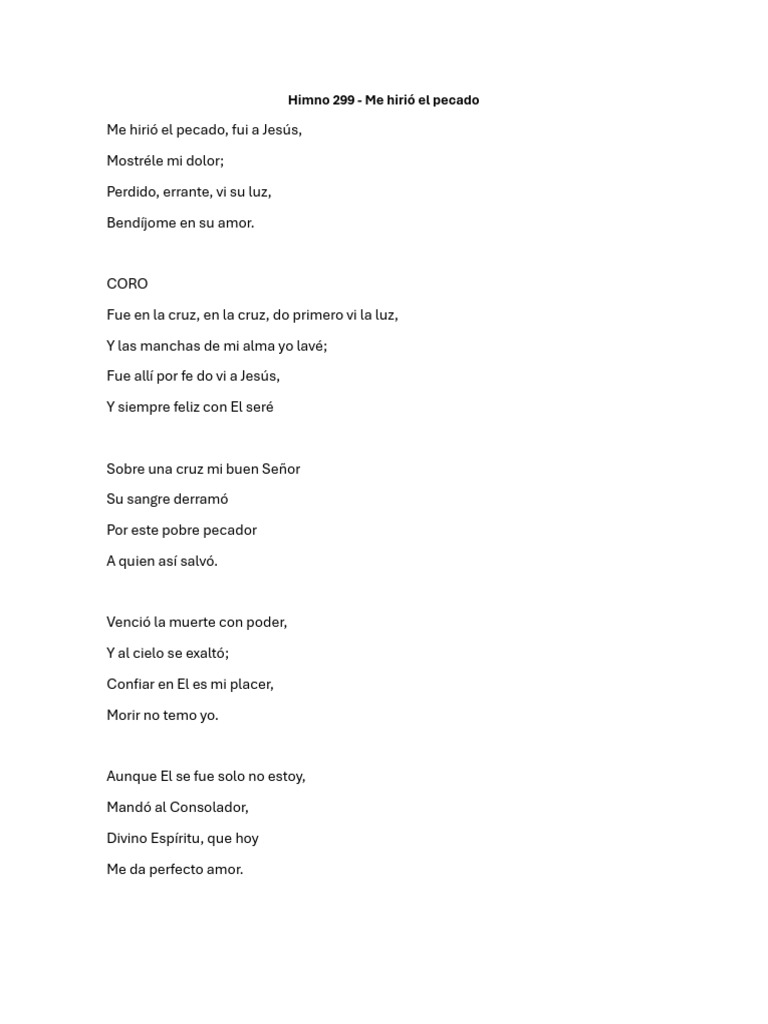 Himno 299 Pdf Cristo Título Pecado