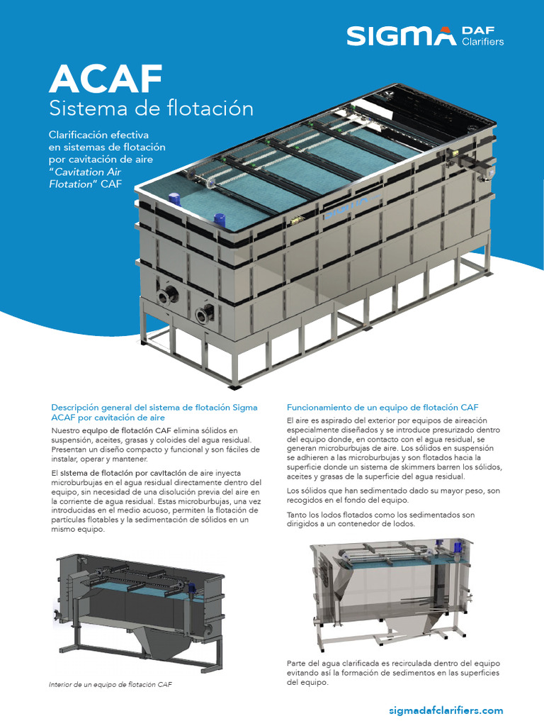 Sigmadaf Acaf Es | PDF | Aguas residuales | Tratamiento de aguas residuales
