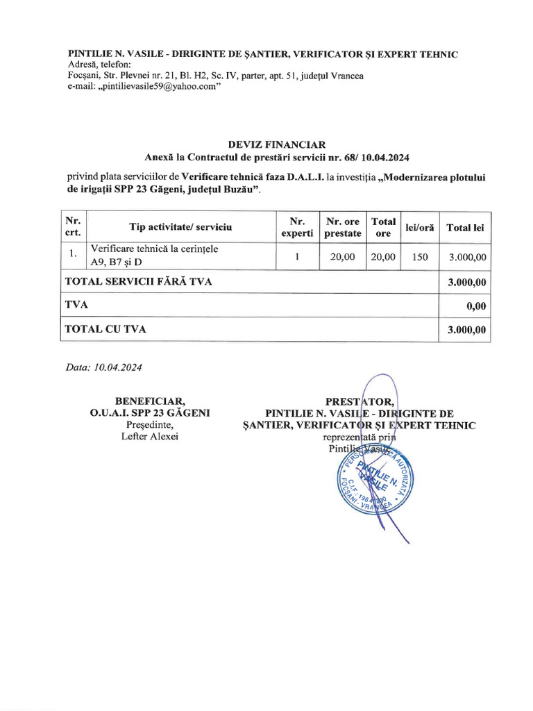 MODEL deviz financiar | PDF