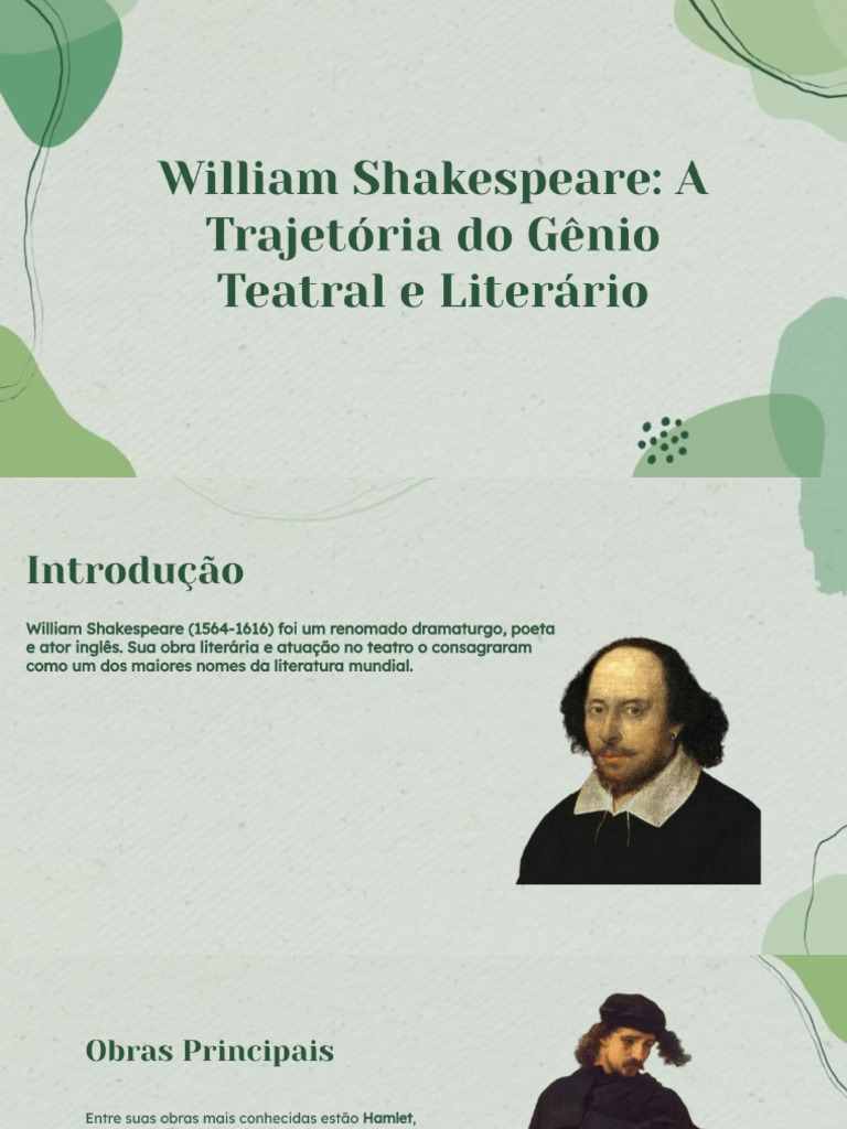 Slides Sobre Shakespeare 20240802 170122 0000 | PDF
