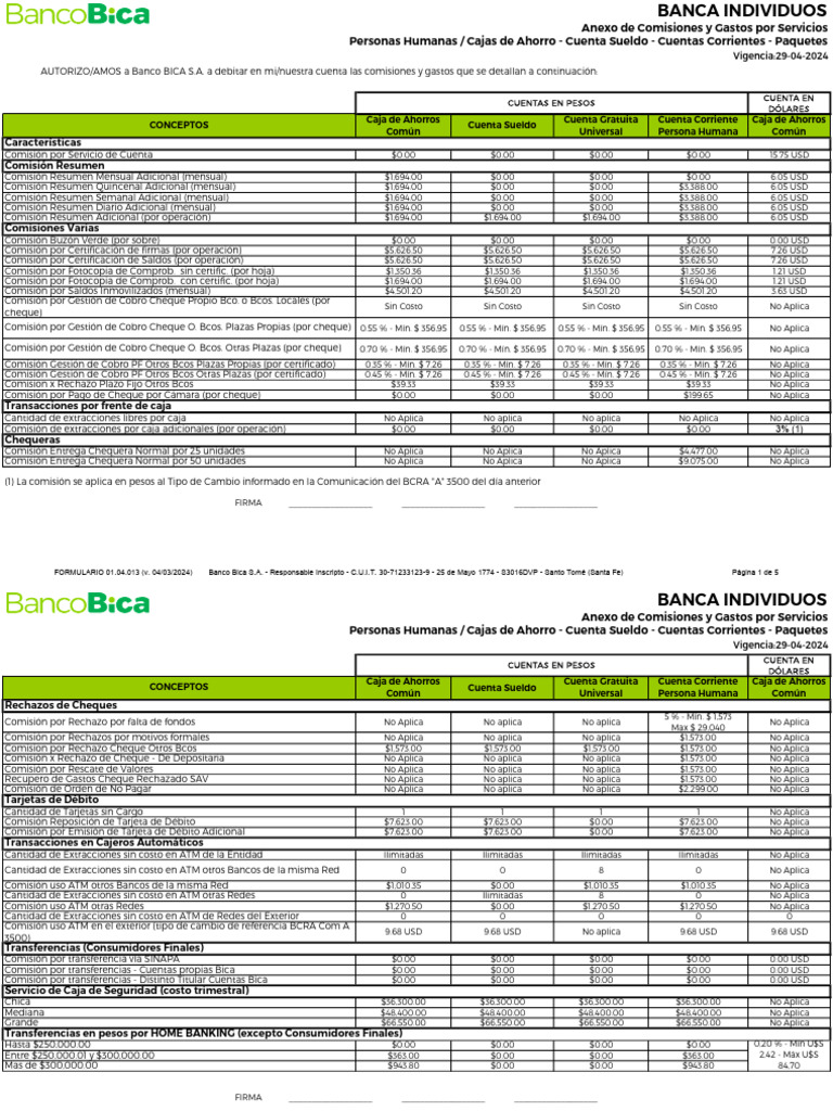 Cuentas Individuos | PDF | Tarjeta de débito | Bancos