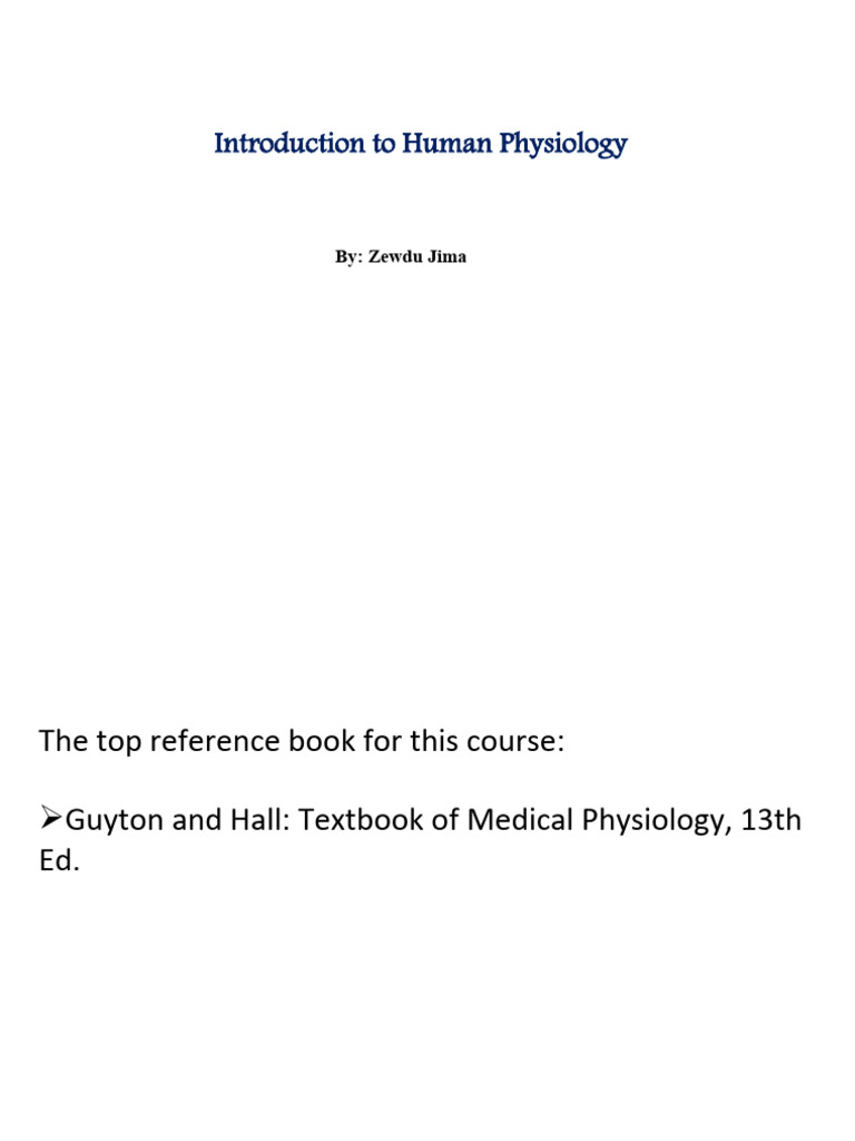 Chap-1-Phy-intro | PDF | Physiology | Homeostasis