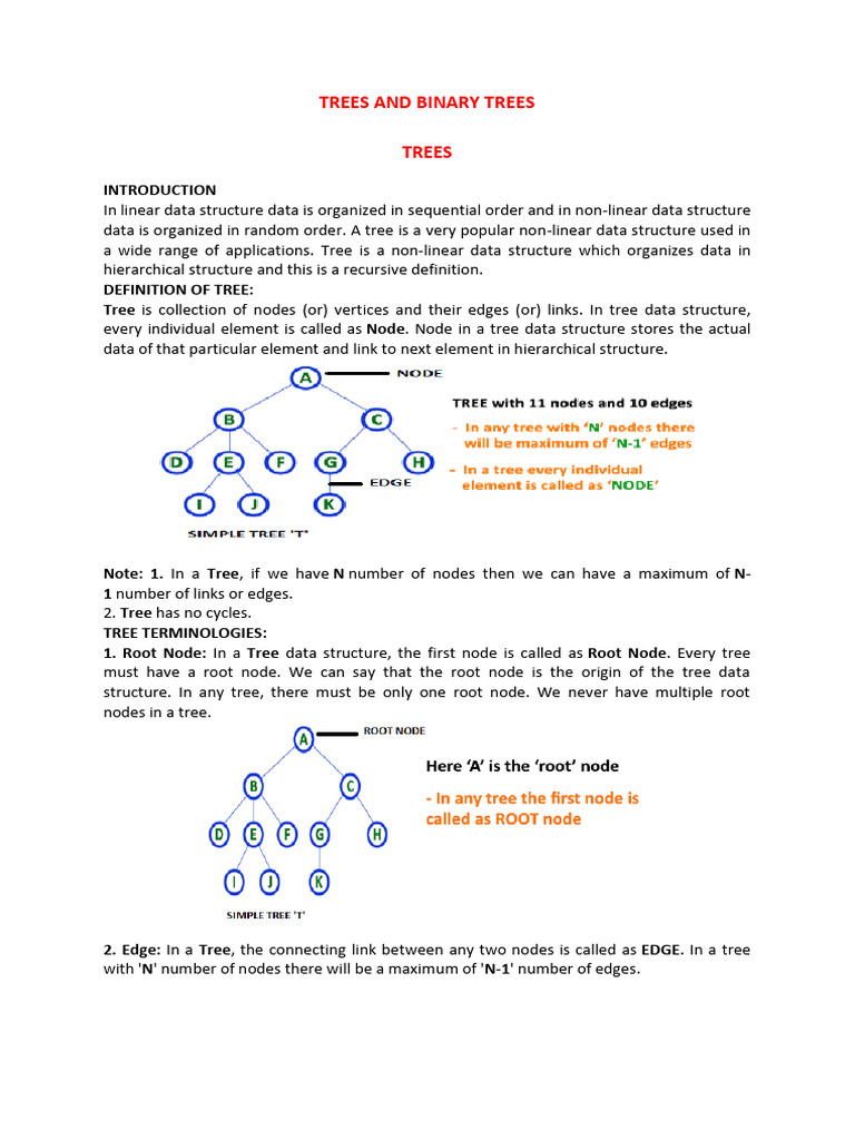 Tree & Binary Tree in NCMT PDF | PDF | Algorithms And Data Structures