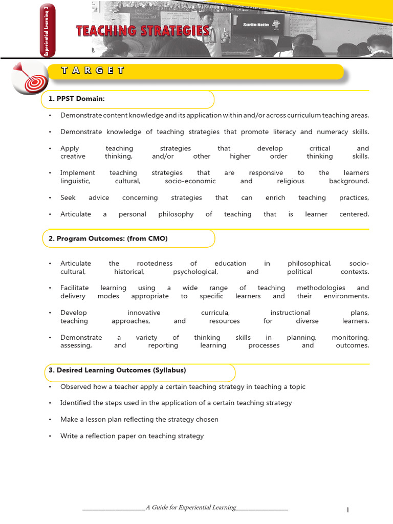Experiential Learning 3 | PDF | Learning | Distance Education