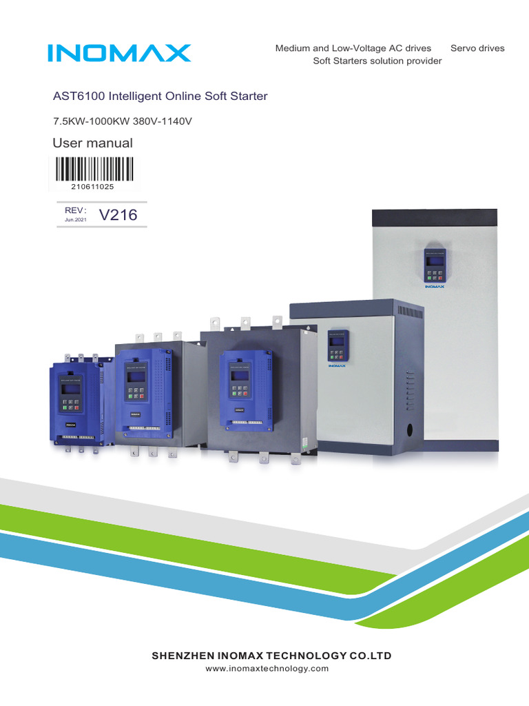 AST6100 soft starter user manual V215 | PDF | Computer Architecture | Electrical Engineering