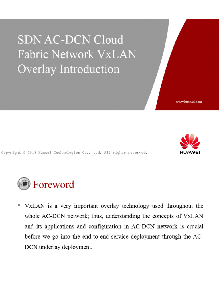 5-1 SDN AC-DCN Cloud Fabric Network VxLAN Overlay Introduction | PDF | Computer Network ...