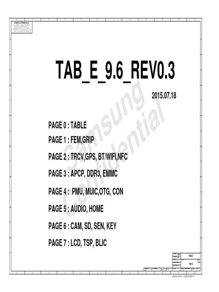 SM-T560NU REV03 Schematic and Placement | PDF