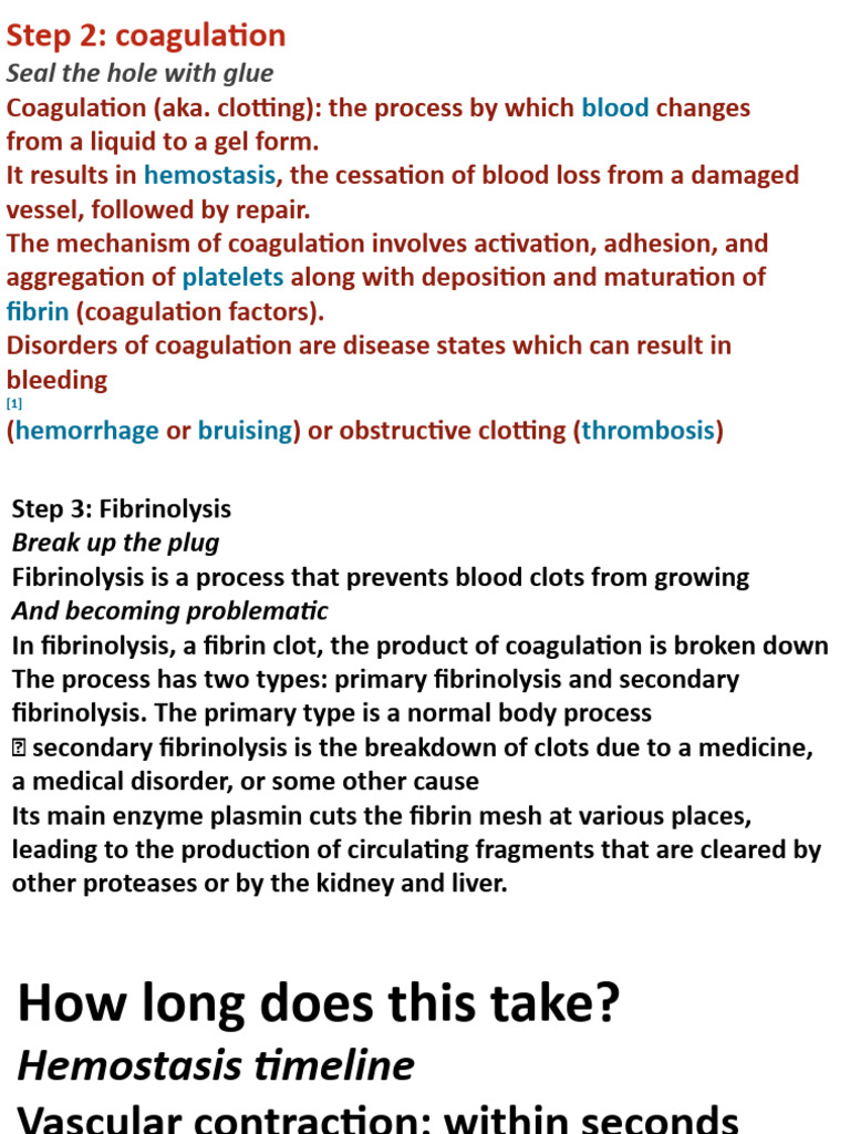 Coag Final 1 | PDF | Coagulation | Platelet