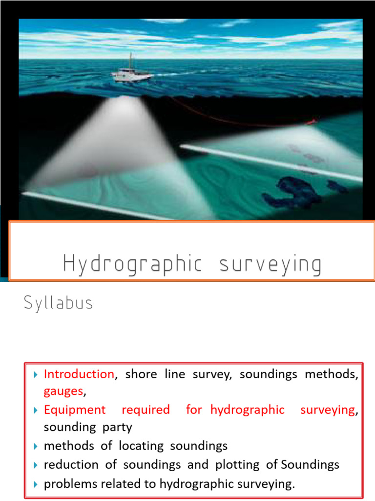 Hydrographic Survey | PDF | Tide | Surveying