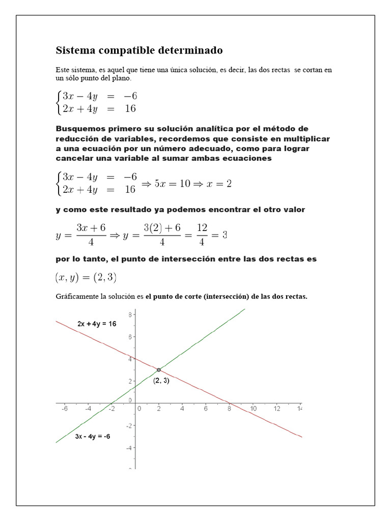 Sistema Compatible Determinado 5to | PDF | Métodos y materiales de ...