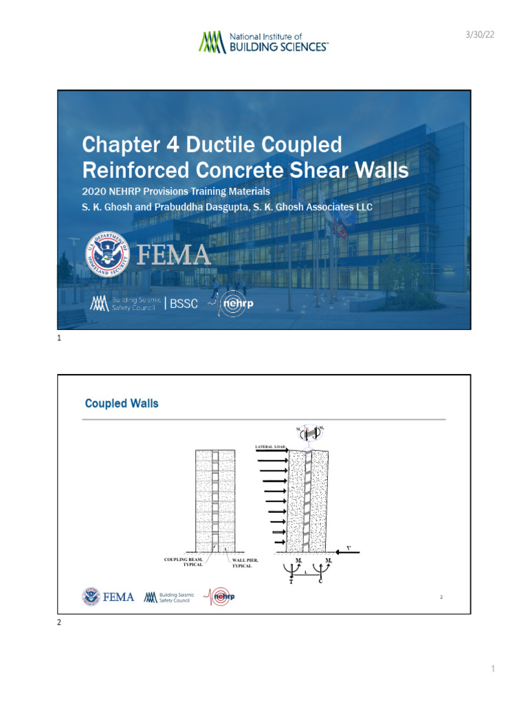 Ductile Coupled Shear Walls Overview | PDF | Beam (Structure ...