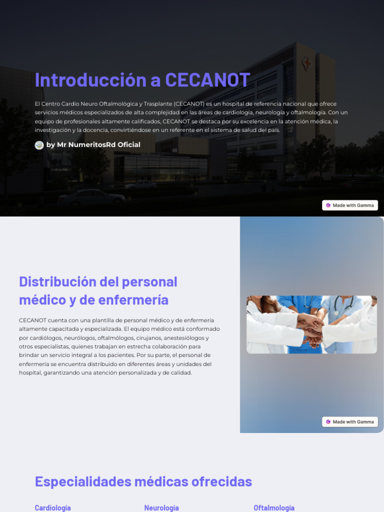 Introduccion A CECANOT | PDF | Hospital | Enfermería