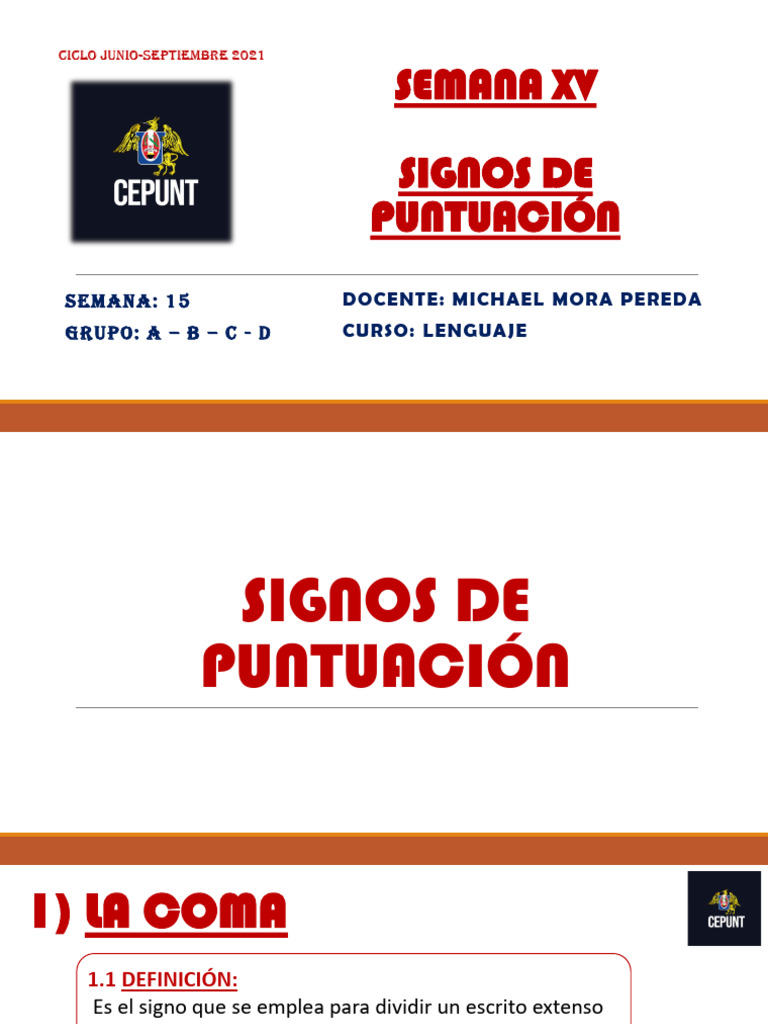 Signos de Puntuación | PDF | Puntuación | Oración (Lingüística)