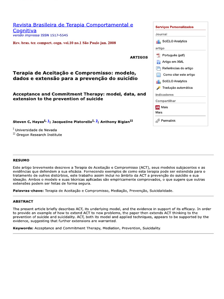 Artigo ACT Hayes | PDF
