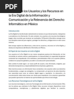 Leyes Informáticas y Privacidad en México | PDF | Informática