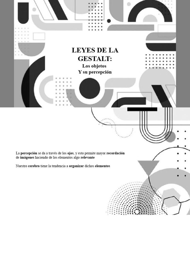 Leyes de la Gestalt y su Percepción | PDF | Percepción | Ciencia cognitiva