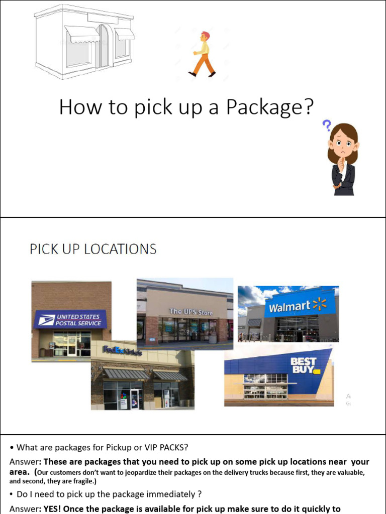 How To Pick Up A Package V2 | PDF
