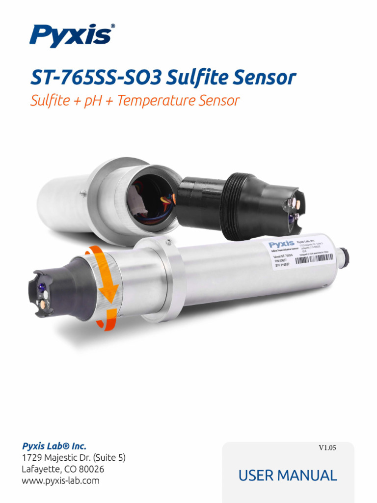 ST-765SS-SO3 Series Sensors User Manual V1.05 | PDF | Sensor | Ph