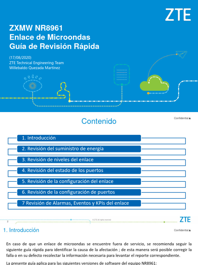 ZTE MW NR8961 Guía Rápida de Revisión | PDF | Informática | Ciencias de ...