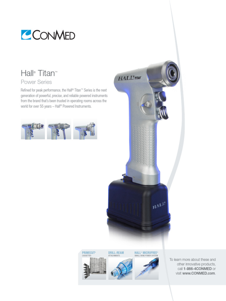 Hall Titan Power Series Brochure Perforador de Traumatologia | PDF ...