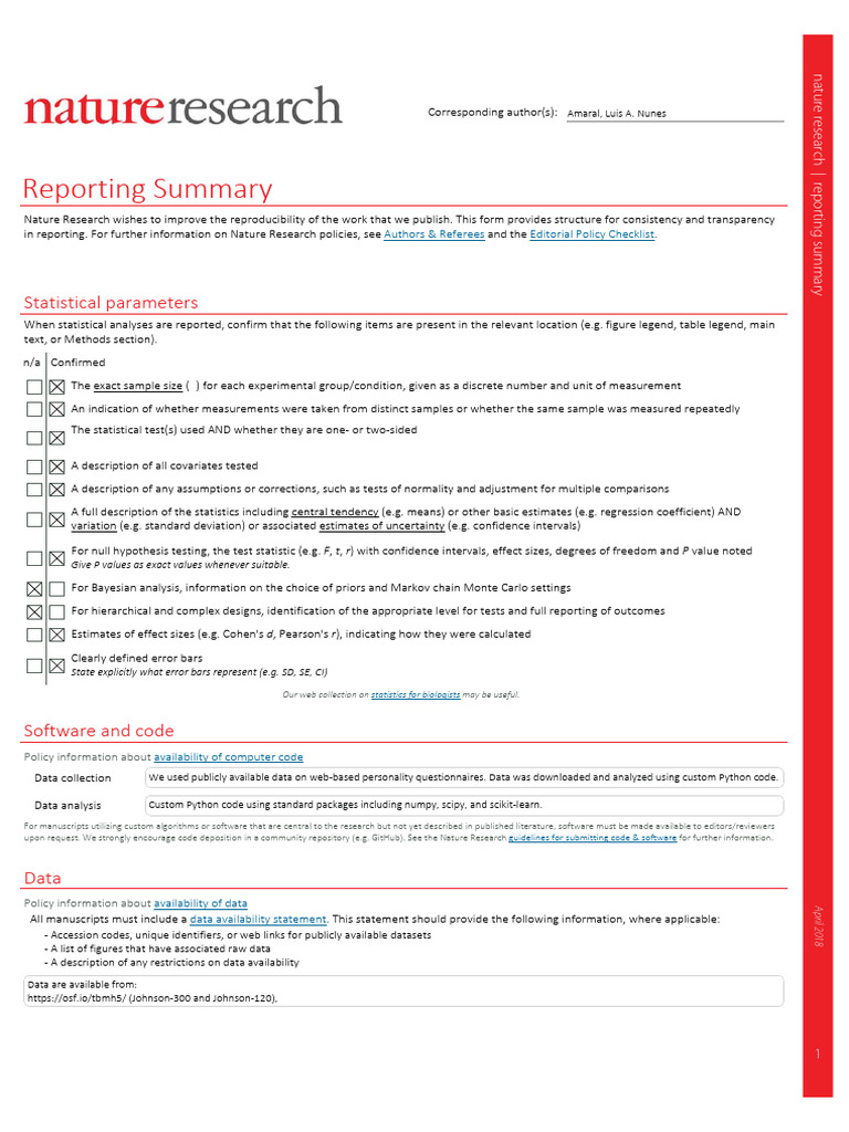 Gerlach Et Al-2018-Nature Human Behaviour - Sup-2 | PDF | Statistics ...