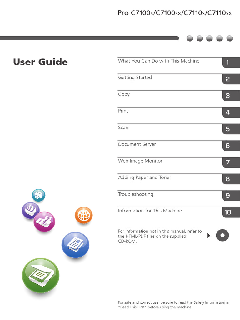 User Guide: What You Can Do With This Machine | PDF | Image Scanner ...