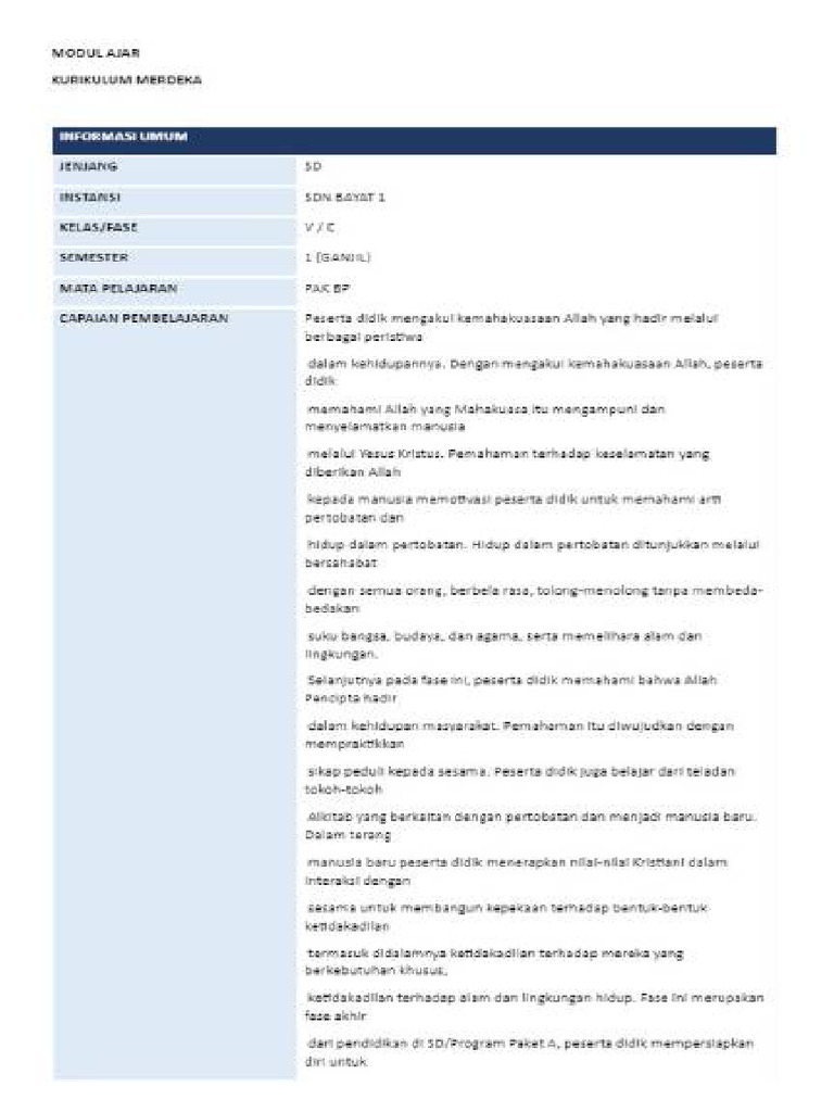 Modul Ajar Pak Boy | PDF