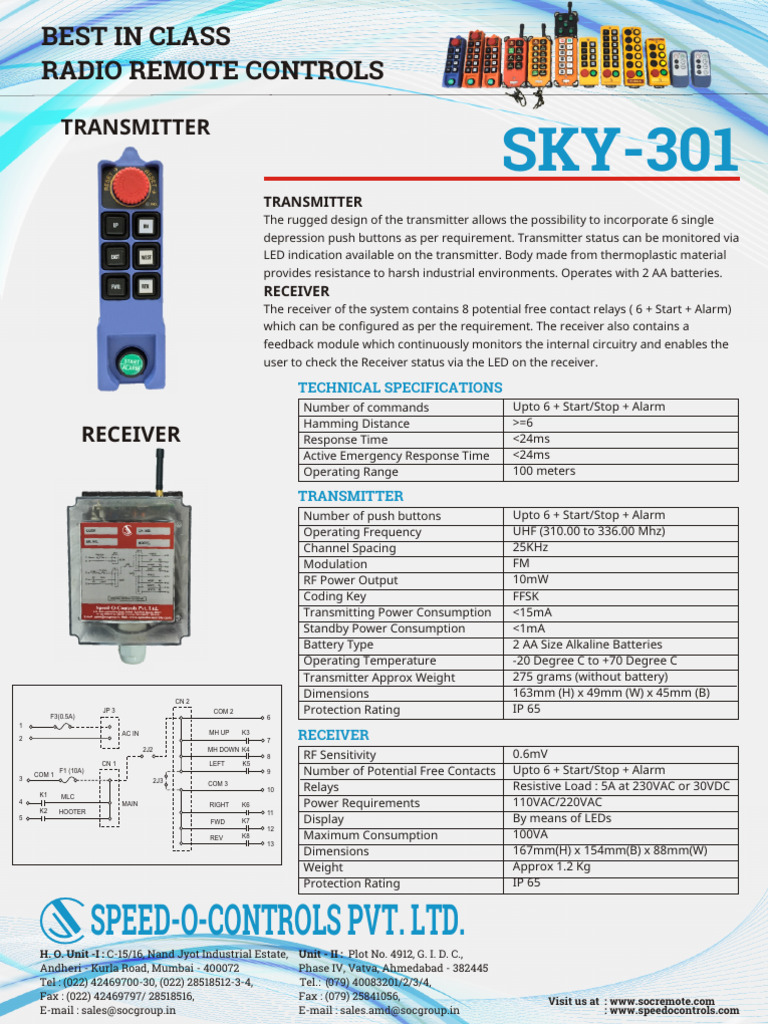 Sky 301d815 | PDF | Transmitter | Wireless