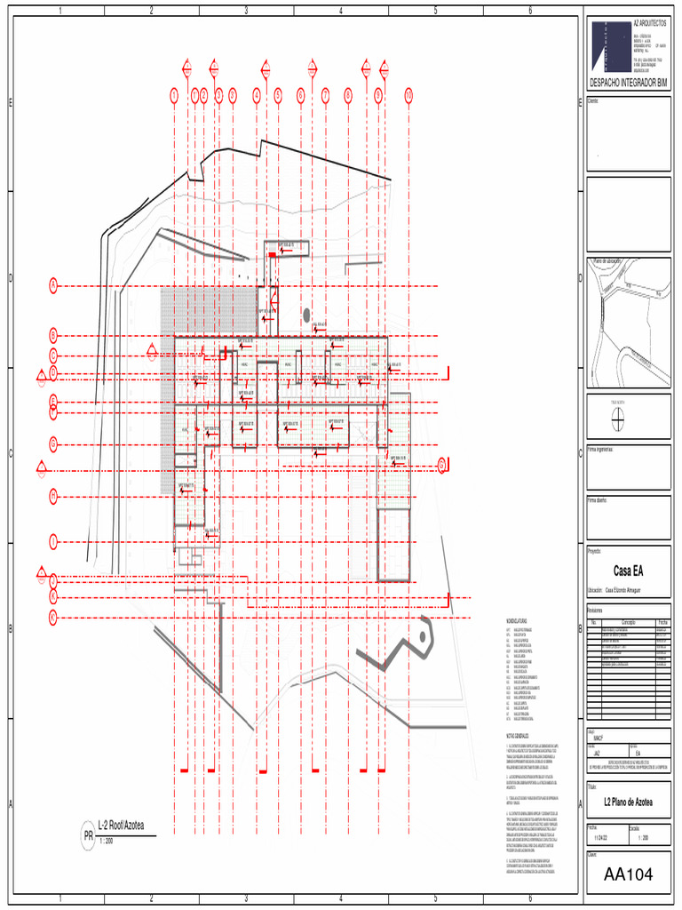 AA104 - L2 Plano de Azotea | PDF