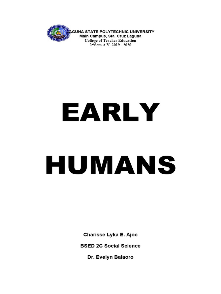 Early Humans | PDF | Neolithic | Weaving