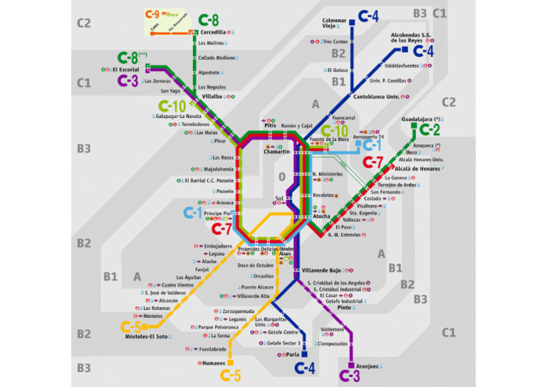 Madrid Rail Map | PDF