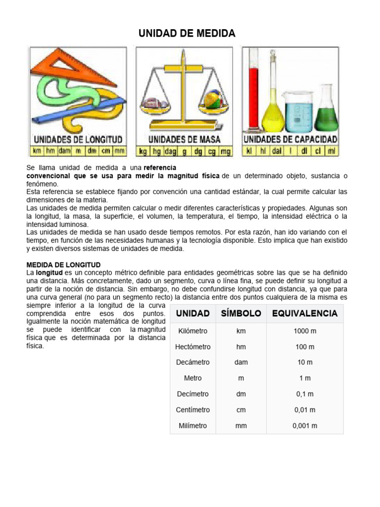 Unidad de Medida | PDF