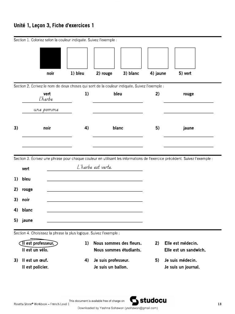 Lesson 3 Questions | PDF