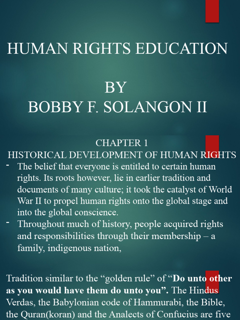 Historical Development of Human Rights | PDF | Human Rights | Rights