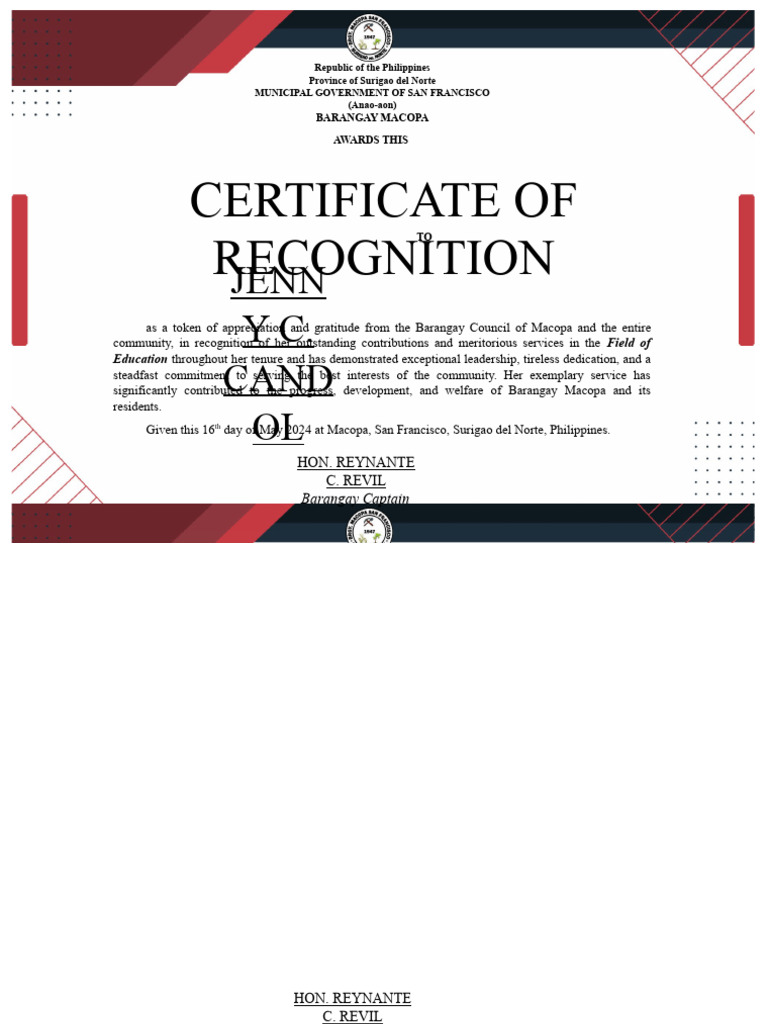 Education Certs | PDF