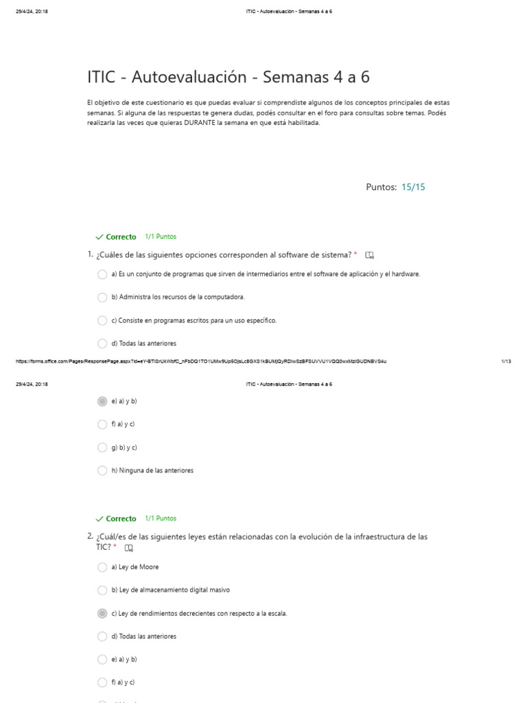 ITIC - Autoevaluación - Semanas 4 A 6 | PDF | Computación en la nube | Bases de datos