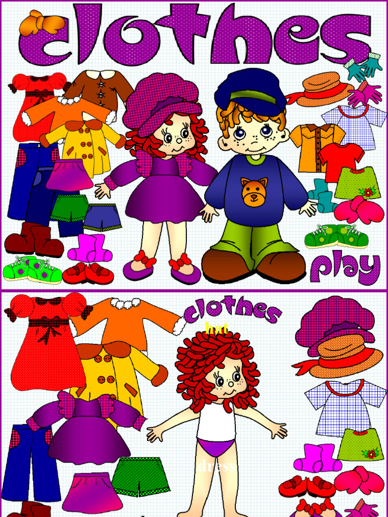 CLOTHES PPT For 2nd Graders Ms - Pape | PDF | Cooking, Food & Wine