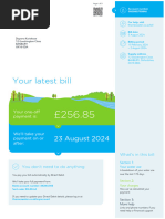 Thames Water Bill Overview 2021 | PDF | Water Supply | Credit Bureau