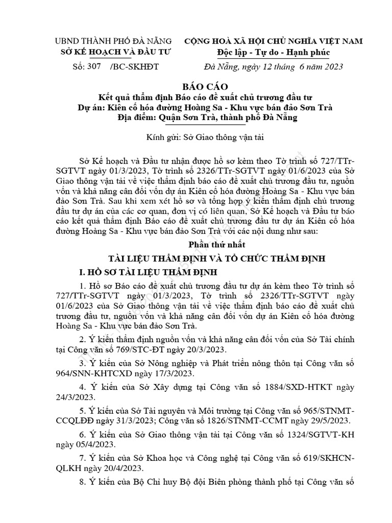307.BCTD - SKHDT.signed - Signed.signed (1) (Bao Cao Tham Dinh TKCS) | PDF