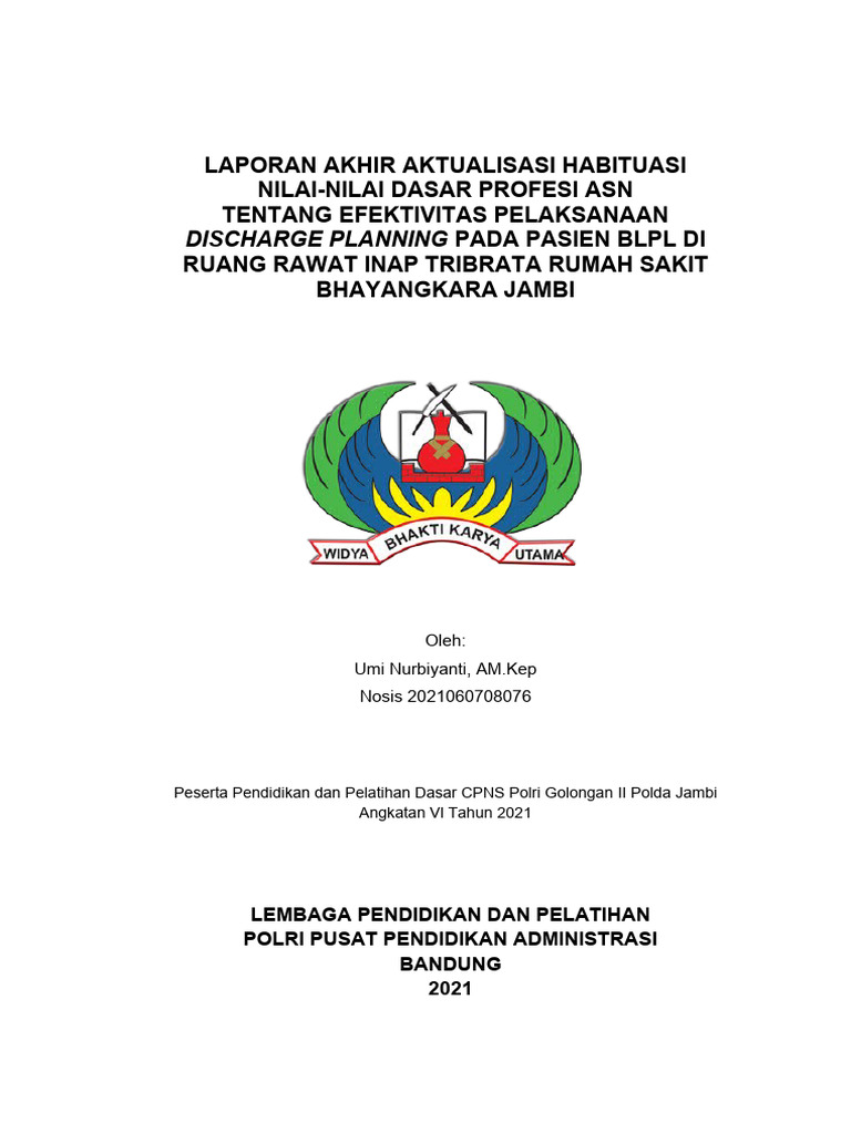 Rancangan Akhir Aktualisasi (Umi Nurbiyanti) Fix. | PDF | Bisnis | Pengelolaan Keuangan & Uang