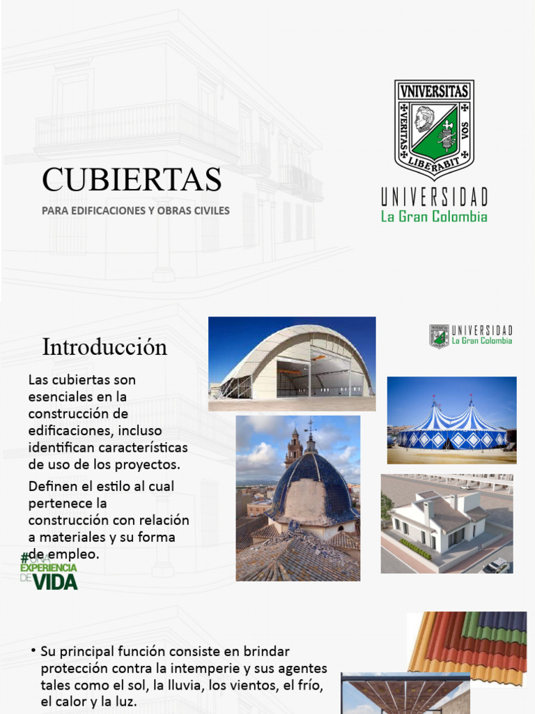 Cubiertas para Edificaciones y Obras de Infraestructura | PDF | Techo | Construyendo tecnología