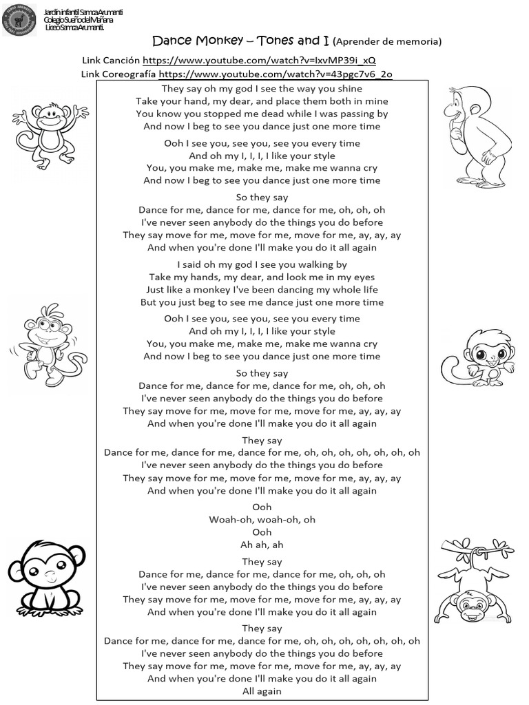 Dance Monkey Lyrics | PDF