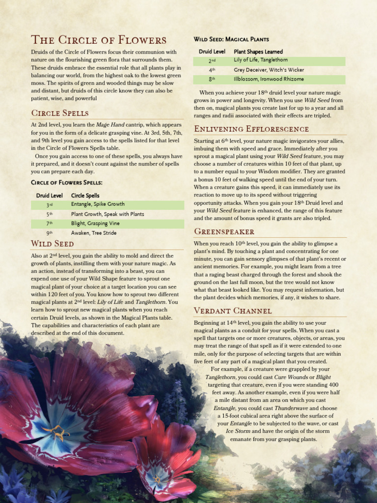 Wild Seed: Magical Plants: ND TH TH | PDF | Flowers | Plants