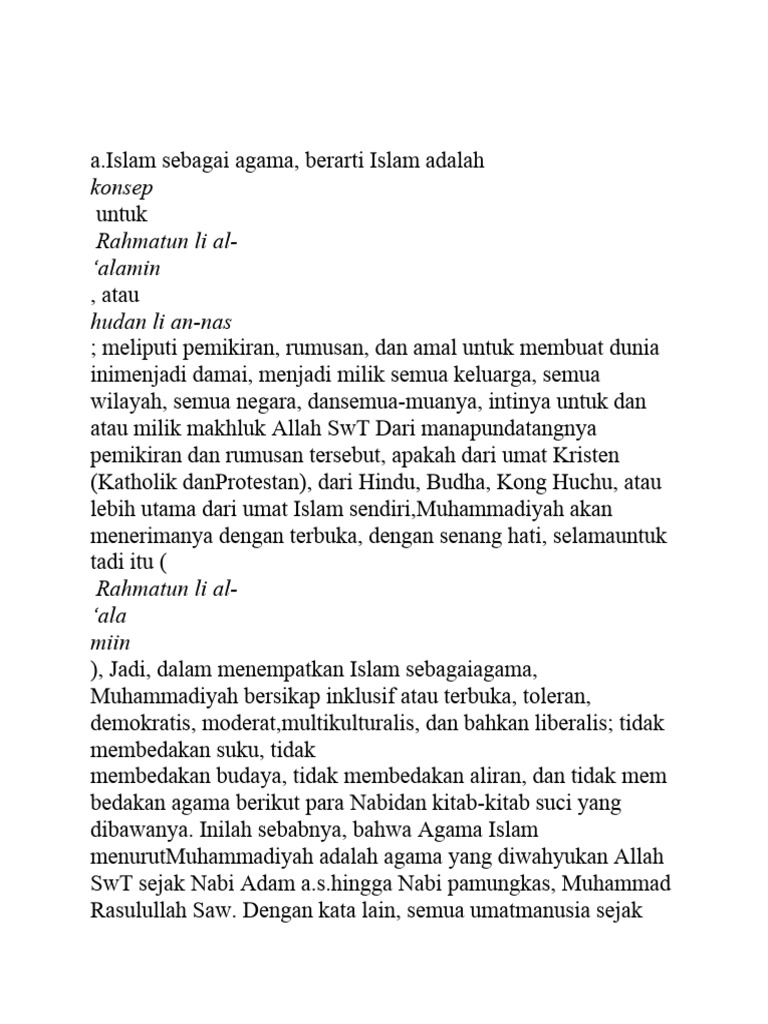 Islam Berkemajuan | PDF