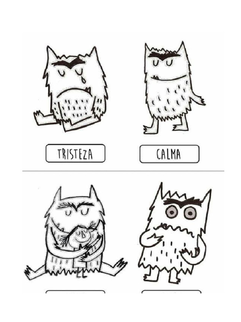 Actividades Moustro de Los Colores | PDF