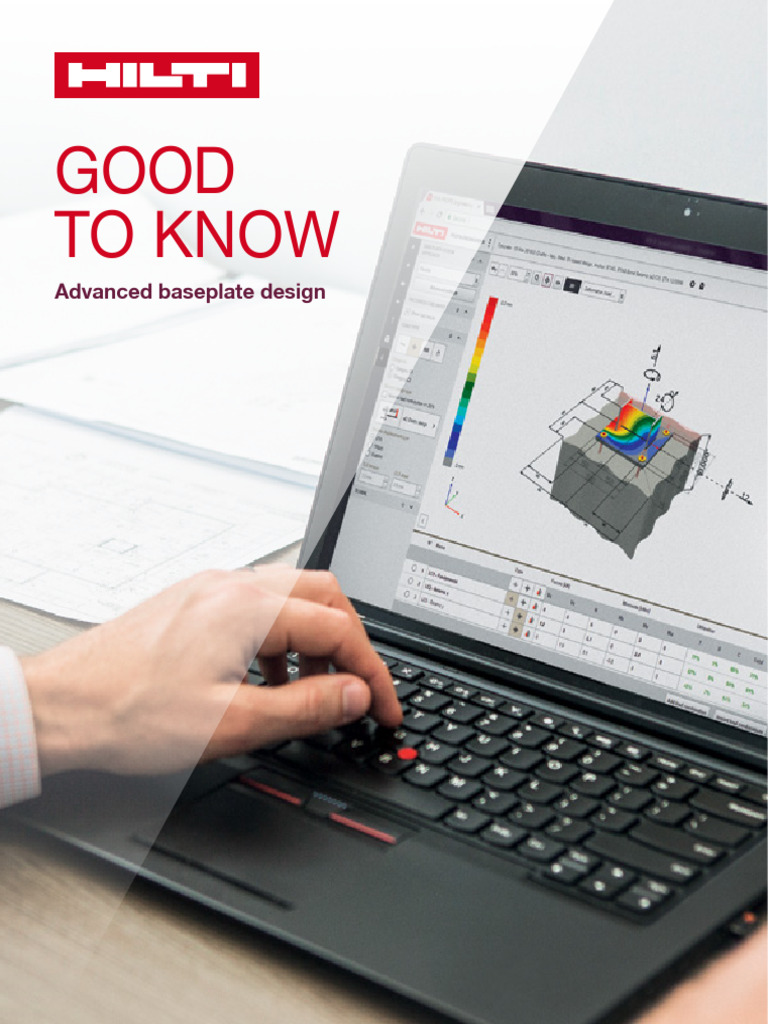 Hilti_GoodToKnow_Profis_Advanced_Baseplate_Design | PDF | Bending ...