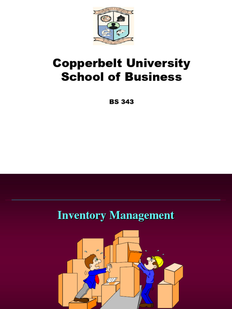INVENTORY MANAGEMENT | PDF | Inventory | Standard Deviation