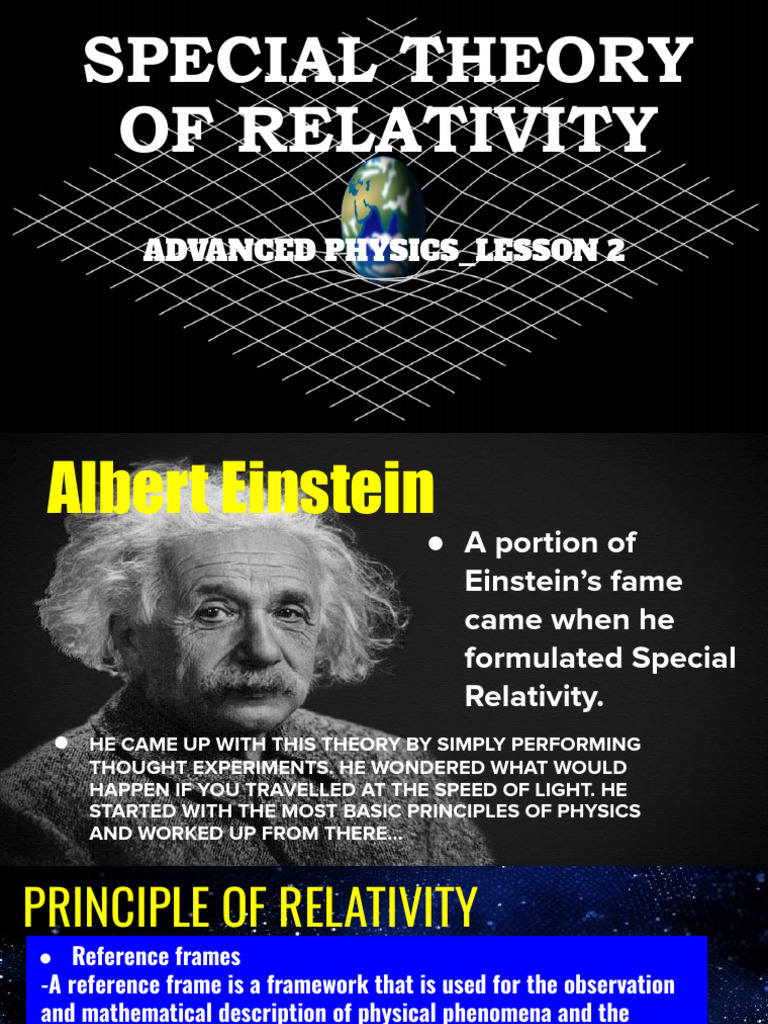 Adv Physics Q4 Lesson 2 Theory Of Relativity Pdf Theory Of