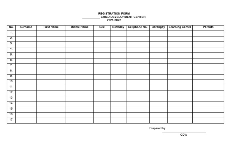 FC - Registration Form | PDF